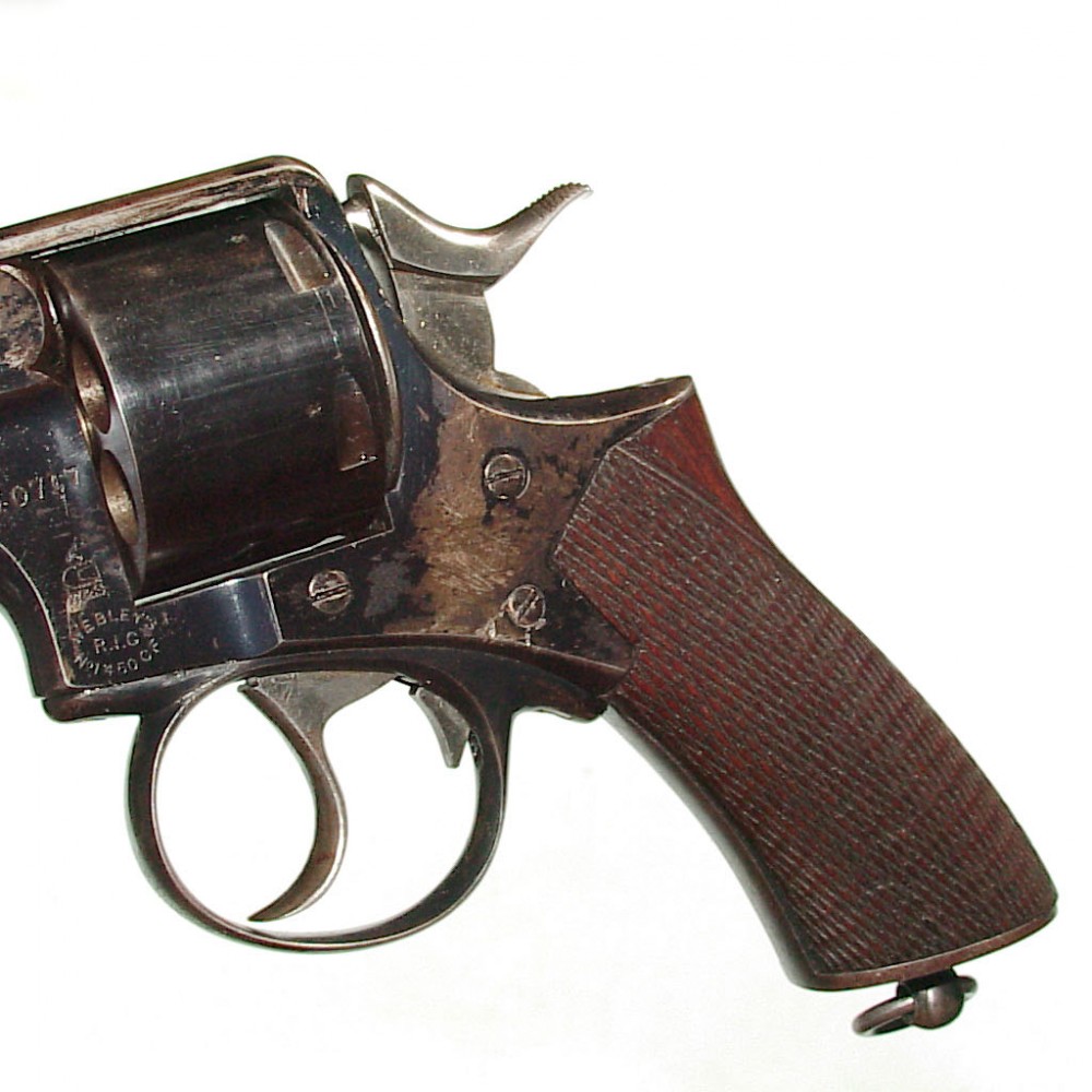 Monty Whitley, Inc. | WEBLEY RIC MODEL REVOLVER IN IT’S FACTORY OAK BOX