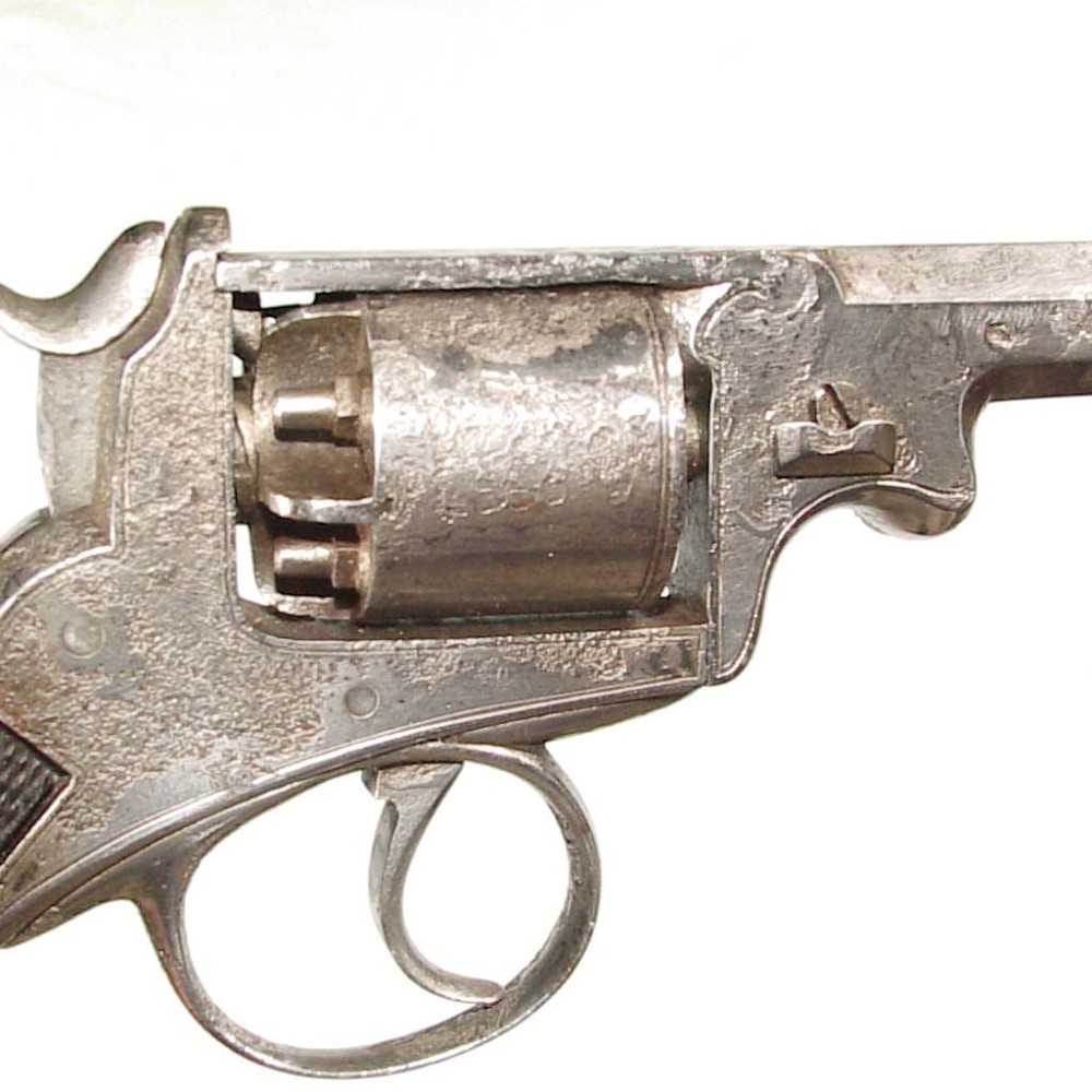 Monty Whitley, Inc. | RARE WEBLEY “WEDGE FRAME” PERCUSSION REVOLVER.