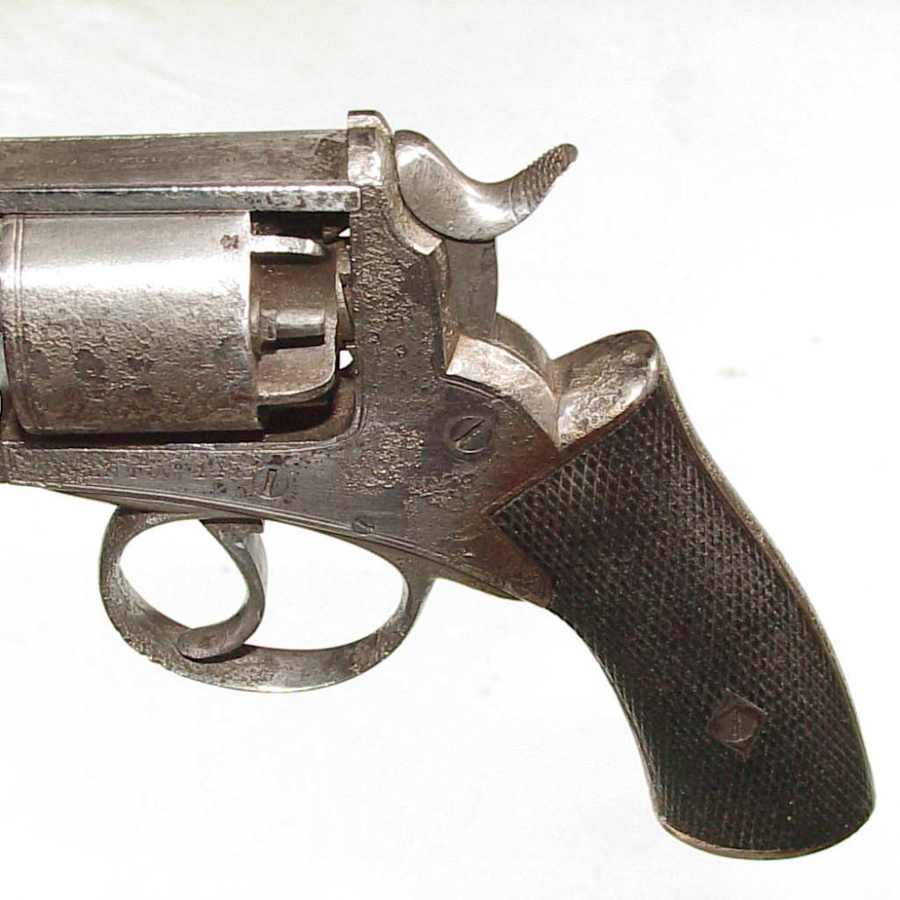 Monty Whitley, Inc. | RARE WEBLEY “WEDGE FRAME” PERCUSSION REVOLVER.