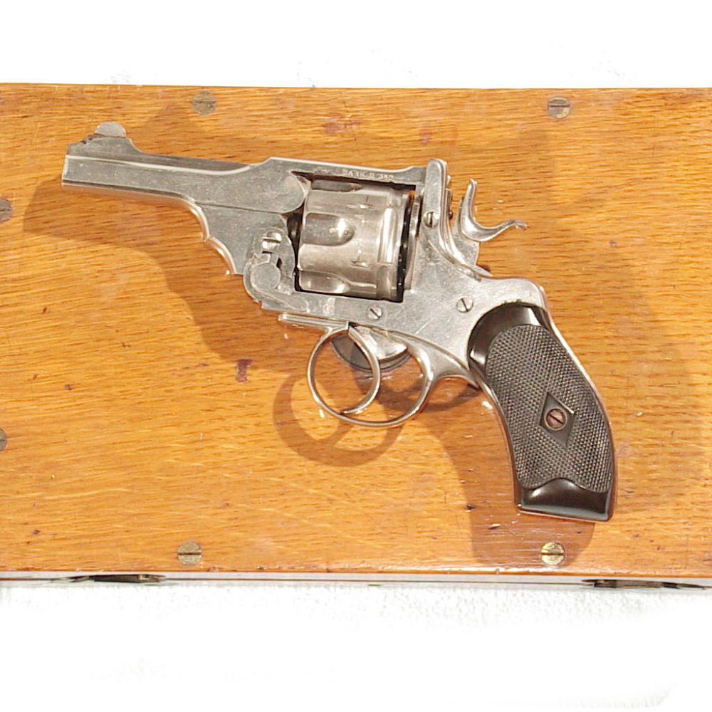 Monty Whitley, Inc. | WEBLEY MK II, .380 CALIBER REVOLVER IN IT’S ...